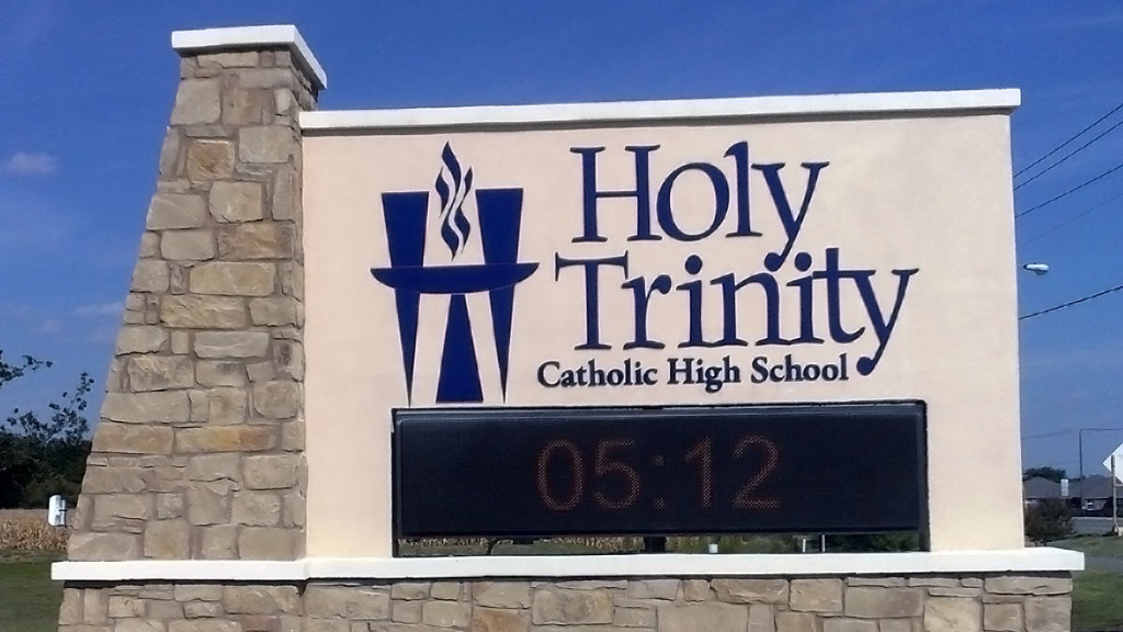 Holy Trinity Catholic High School | #1 Sign Company in Austin, TX